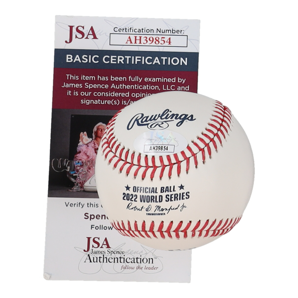 Yordan Alvarez Signed 2022 World Series Baseball (JSA) | Pristine Auction