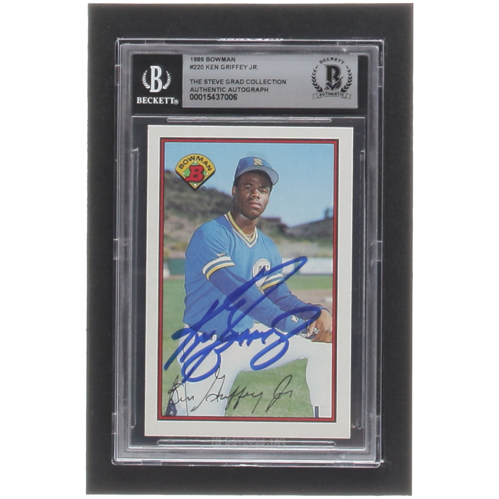 Ken Griffey Jr. Signed 1989 Bowman #220 RC (BGS | Autograph Graded 10 ...