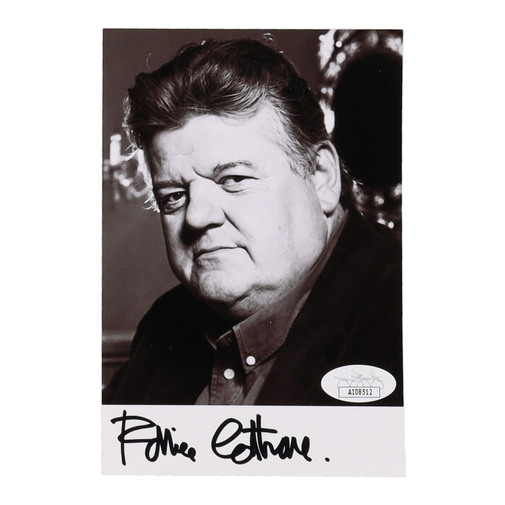 Robbie Coltrane Signed 4x6 Cut (JSA) | Pristine Auction