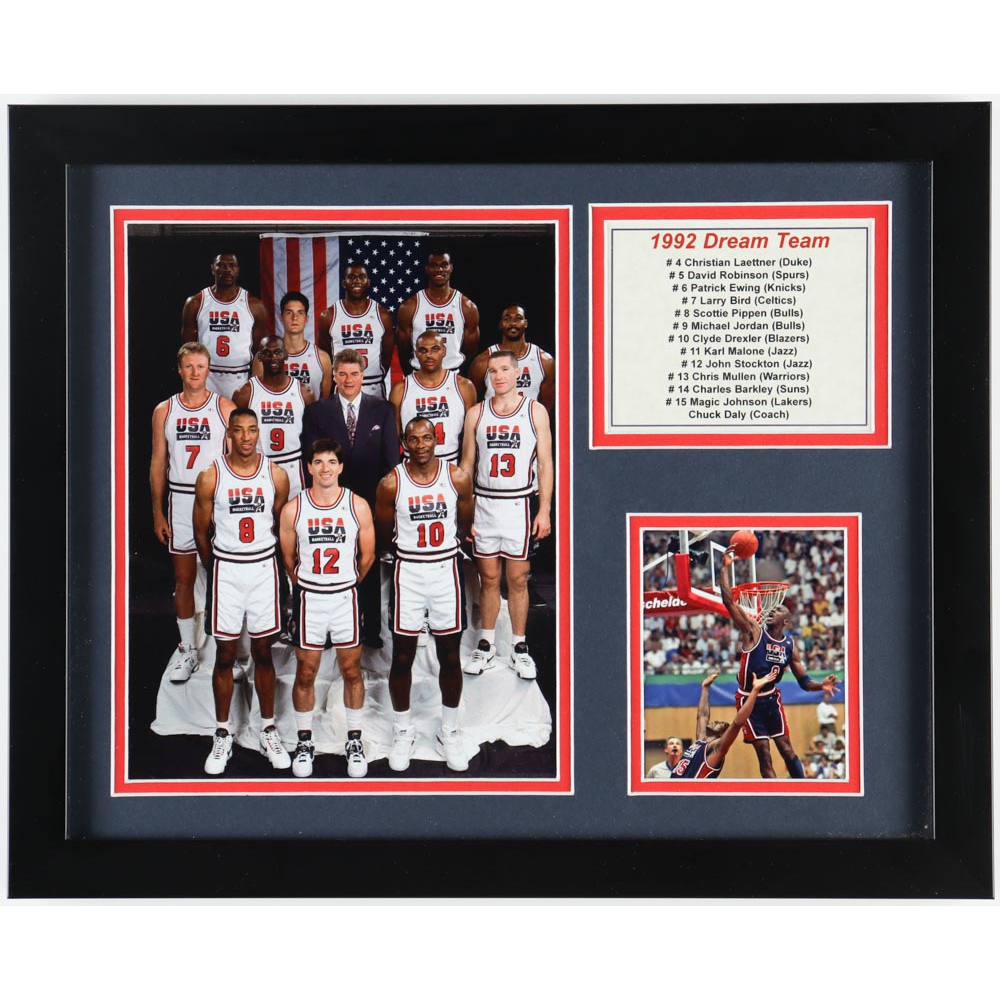 1992 "Dream Team" Custom Matted Framed Photo Display | Pristine Auction