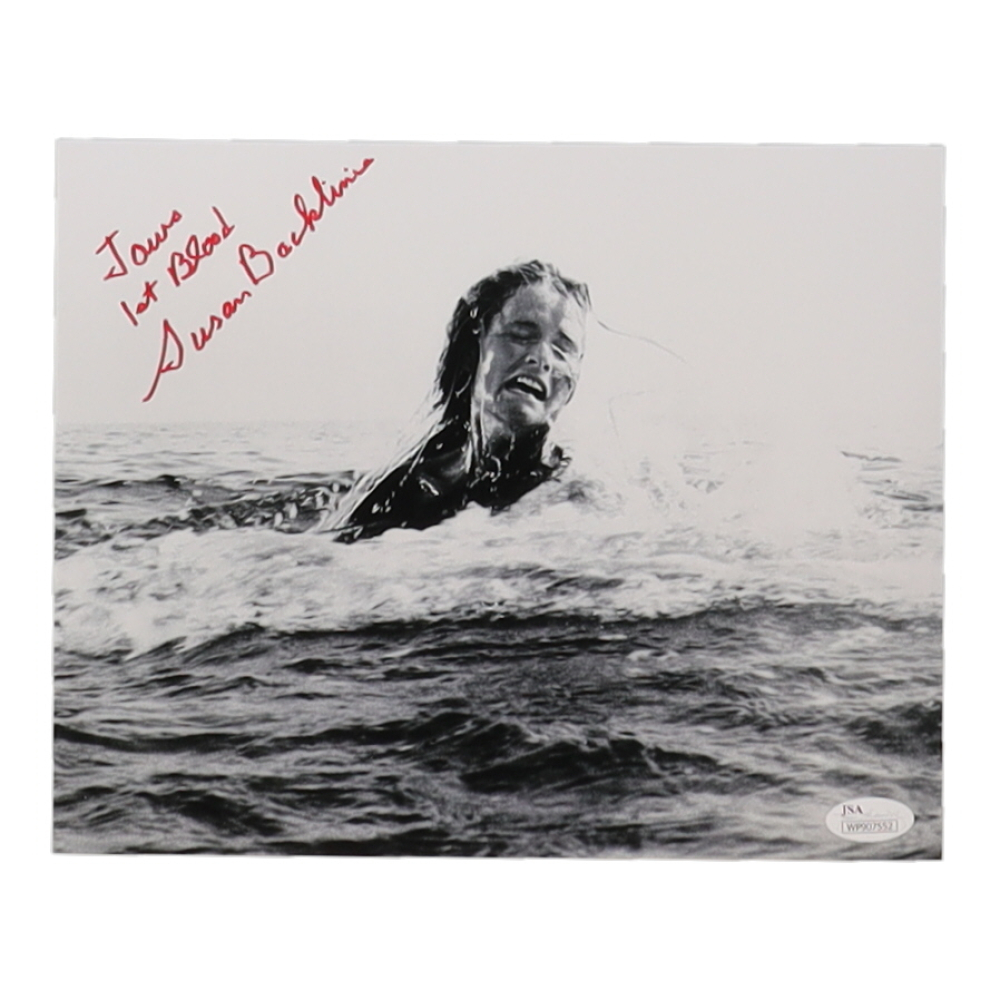 Susan Backlinie Signed "Jaws" 8x10 Photo Inscribed "Jaws 1st Blood ...