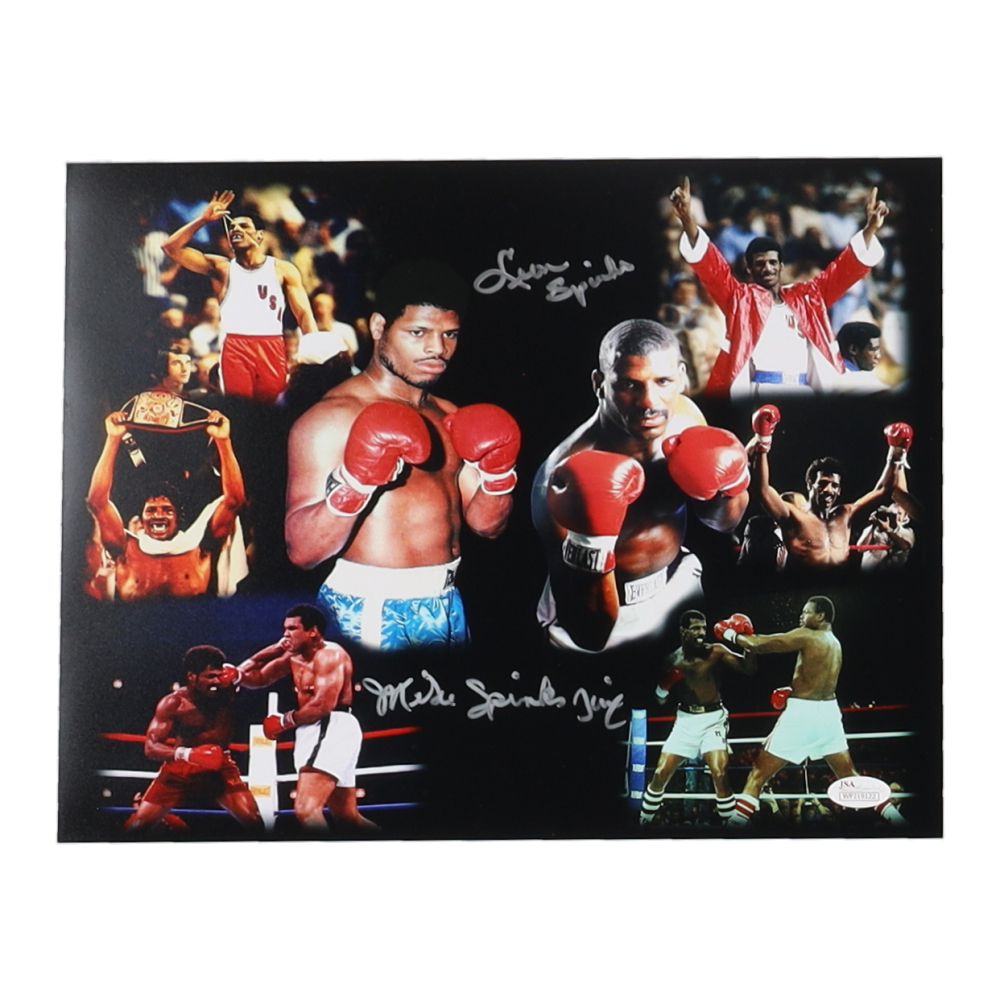 Leon Spinks & Mike "Jinx" Spinks Signed 11x14 Photo (JSA) | Pristine ...