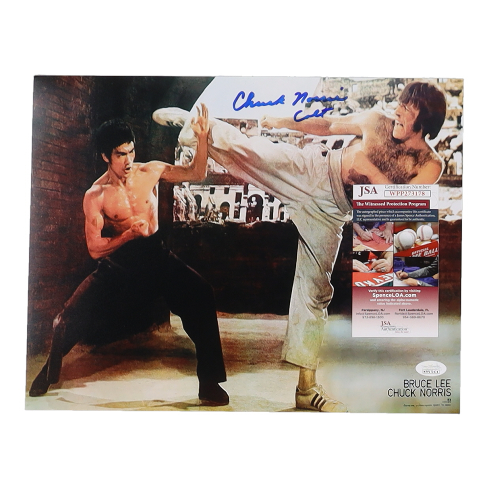 Chuck Norris Signed "The Way of the Dragon" 11x14 Photo Inscribed "Colt ...
