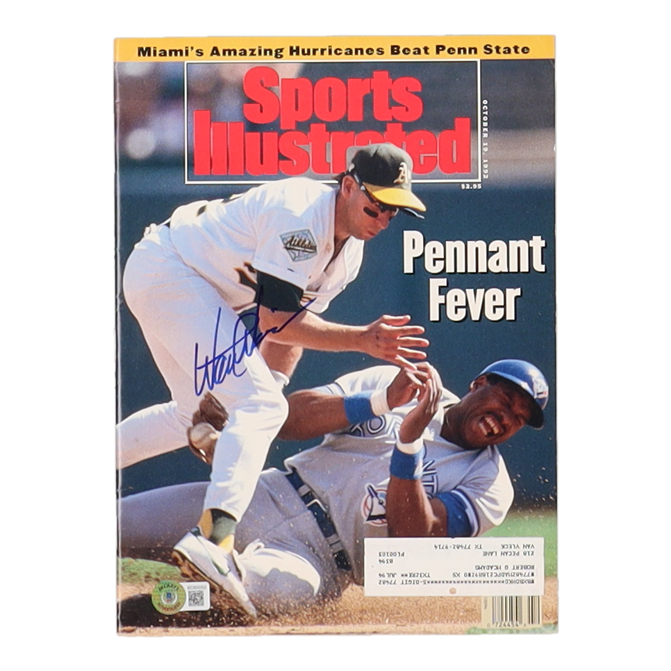 Walt Weiss Signed Athletics 1992 "Sports Illustrated" Magazine (Beckett ...
