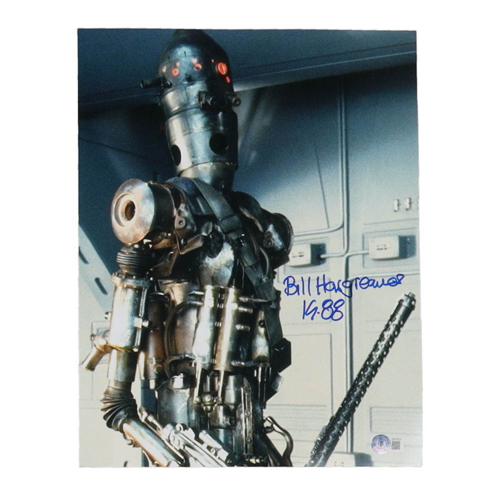 Bill Hargreaves Signed "Star Wars" 11x14 Photo Inscribed "IG-88 ...