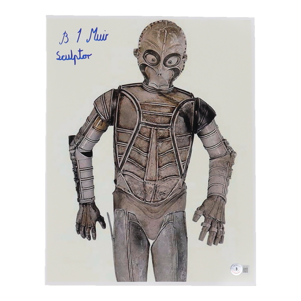 Brian Muir Signed "Star Wars" 11x14 Photo Inscribed "Sculptor" (Beckett ...