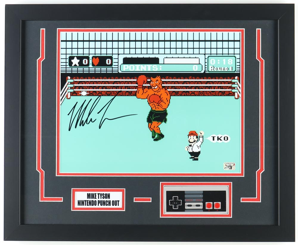 Mike Tyson Signed "Punch-Out!!" Custom Framed Photo Display (Tyson ...