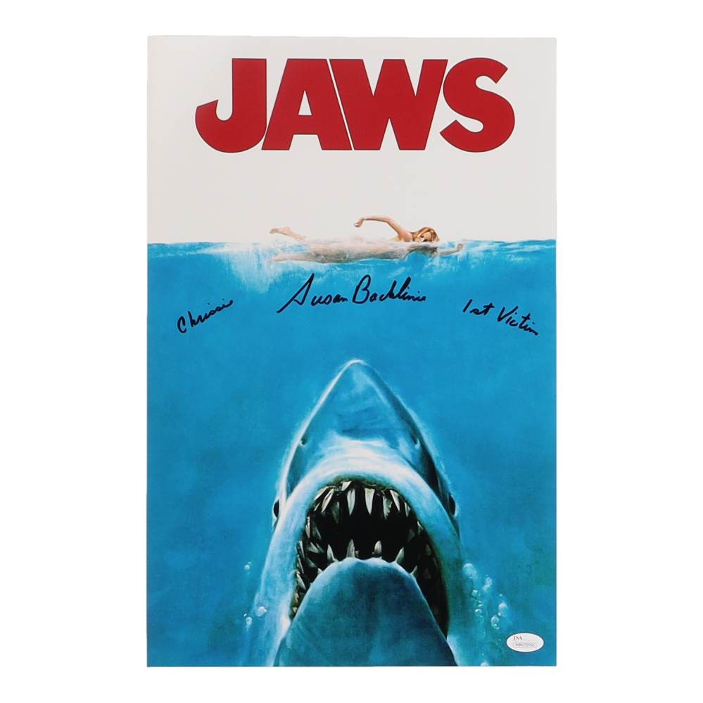 Susan Backlinie Signed "Jaws" 11x17 Photo Inscribed "Chrissie" & "1st Victim" (JSA) | Pristine ...