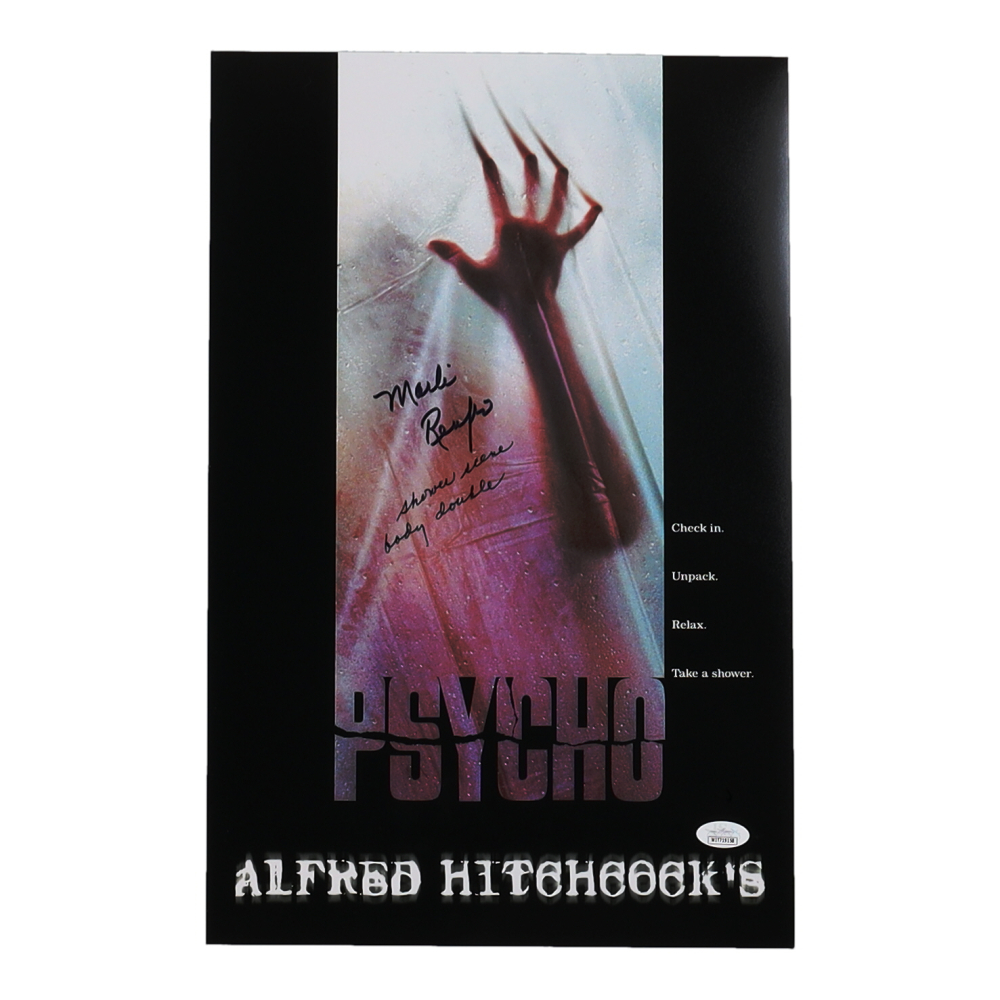 Marli Renfro Signed "Psycho" 11x17 Photo Inscribed "Shower Scene Body ...