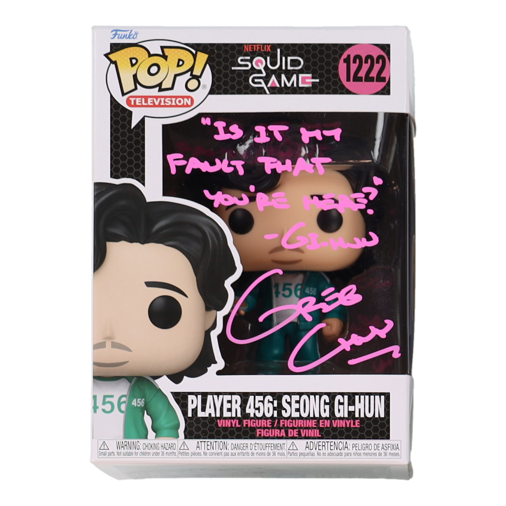 Greg Chun Signed "Squid Game" #1222 Player 455: Seong Gi-Hun Funko Pop ...