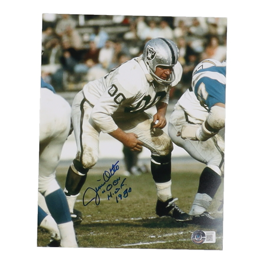 Jim Otto Signed Raiders 8x10 Photo Inscribed "H.O.F. 1980" (Beckett ...