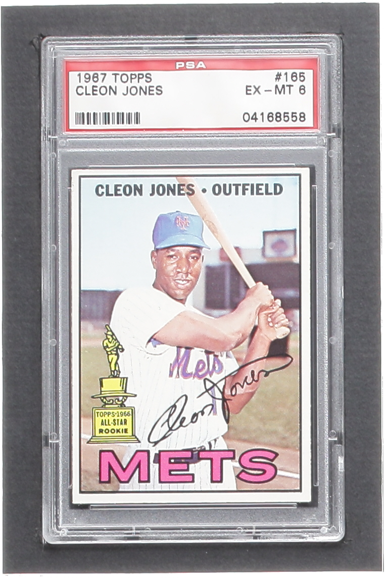 Cleon Jones 1967 Topps #165 (PSA 6) | Pristine Auction