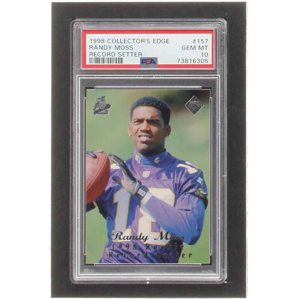 Randy Moss 1998 Collector's Edge First Place Record Setters #157A ...