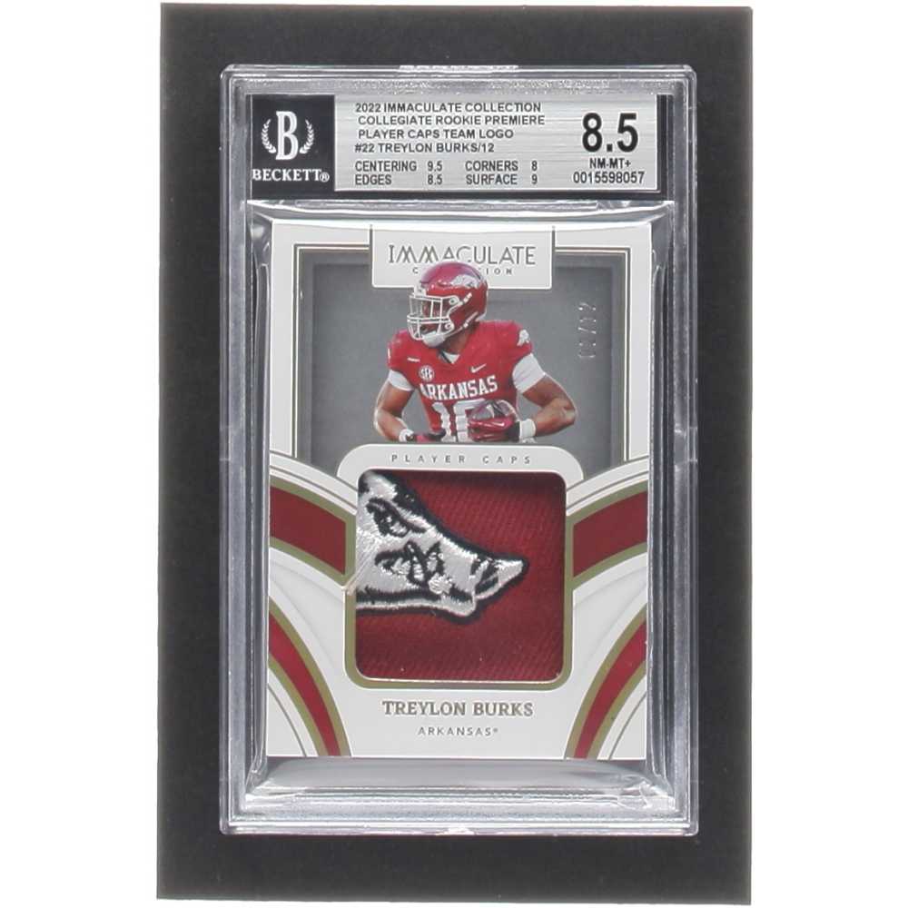 Treylon Burks 2022 Immaculate Collection Collegiate Rookie Premiere ...