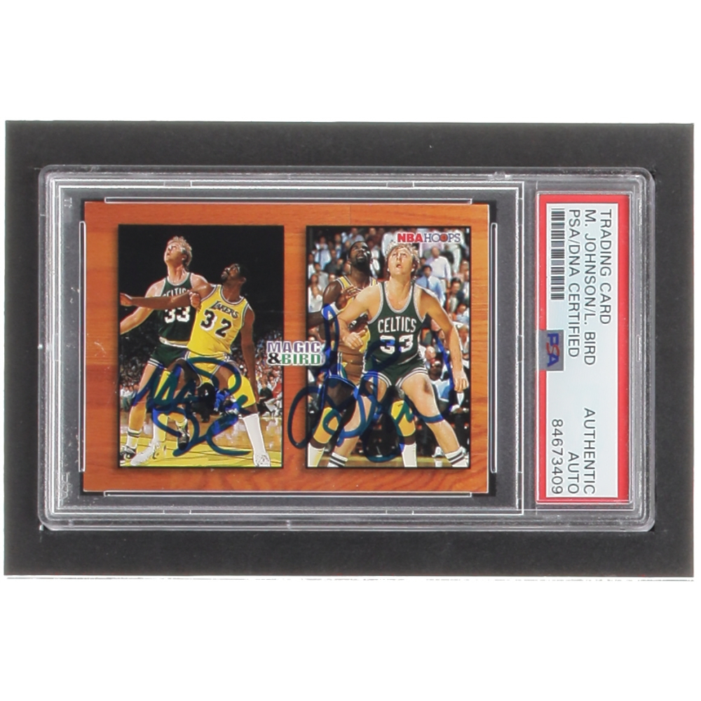 Magic Johnson & Larry Bird Signed 1993-94 Hoops Commemorative #MB1 (PSA) | Pristine Auction