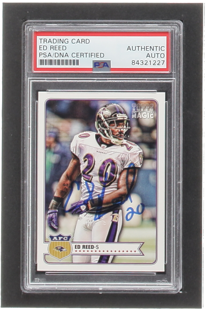 Ed Reed Signed 2012 Topps Magic #88 (PSA) | Pristine Auction