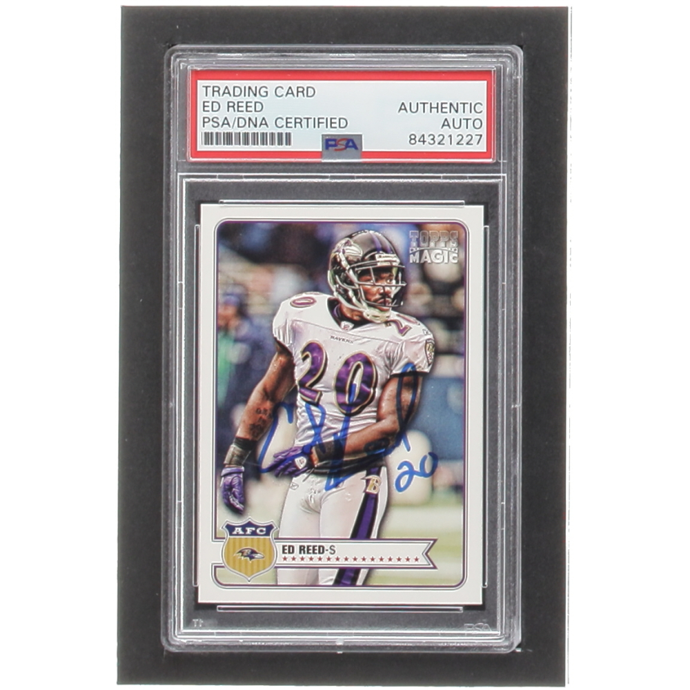 Ed Reed Signed 2012 Topps Magic #88 (PSA) | Pristine Auction