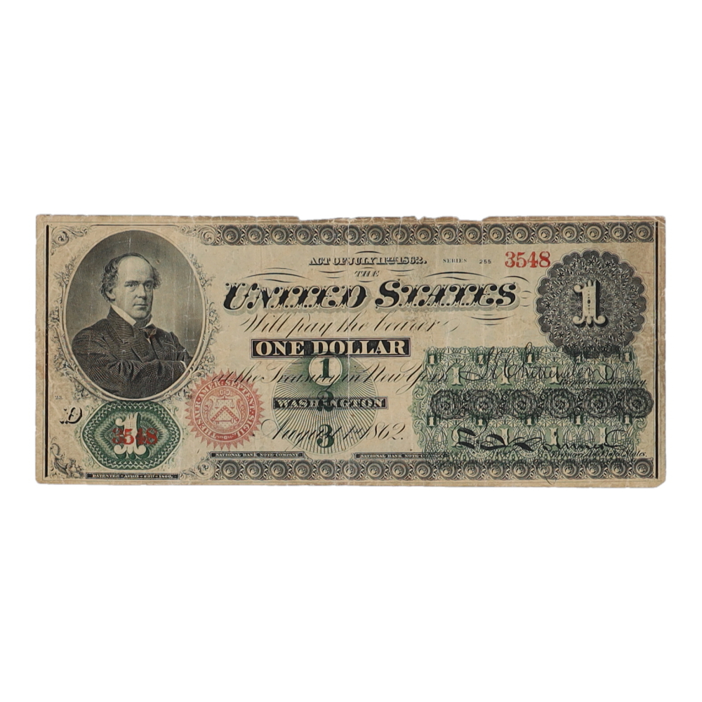 1862 $1 One Dollar U.S. National Currency Red Seal Bank Note | Pristine ...