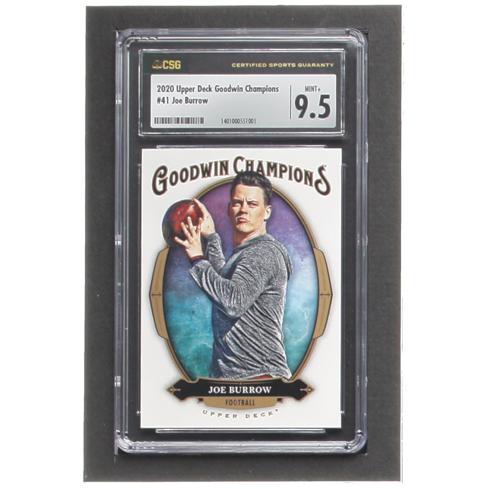 Joe Burrow 2020 Upper Deck Goodwin Champions #41 RC (CSG 9.5 ...