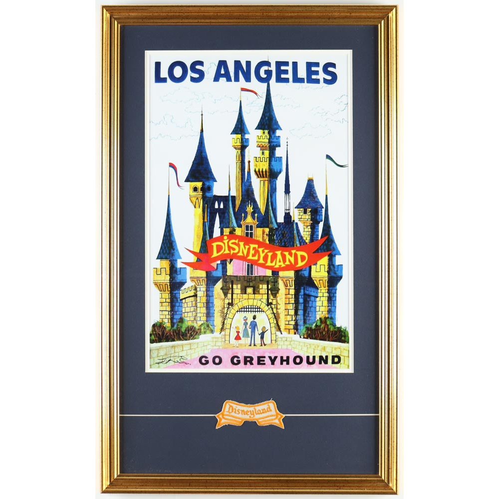 Disneyland "Los Angeles" Custom Framed Print Display with Retired ...