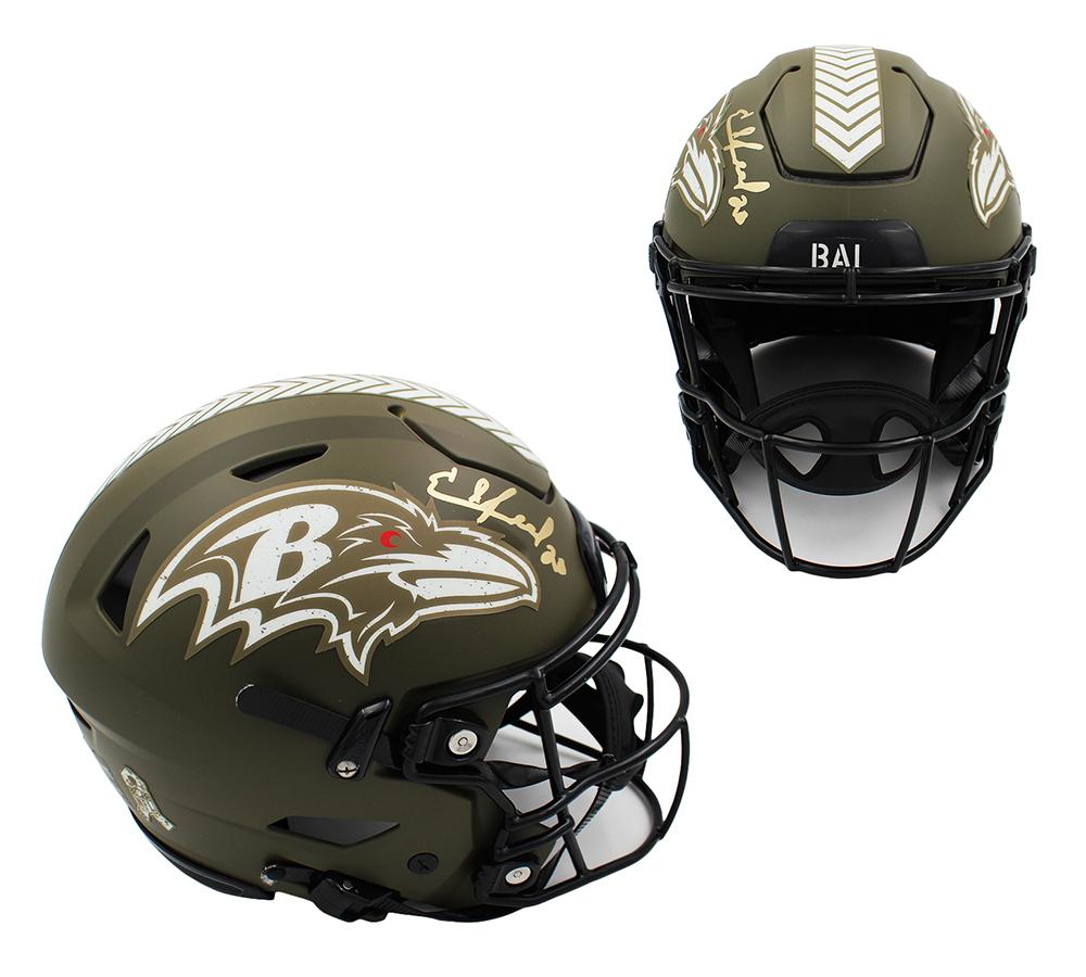 Ed Reed Signed Ravens Full-Size Authentic On-Field Salute to Service ...