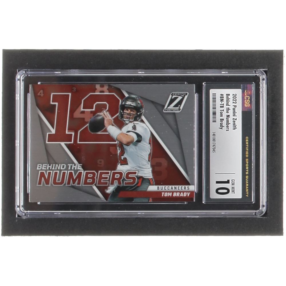 Tom Brady 2022 Zenith Behind the Numbers #7 (CSG 10) | Pristine Auction