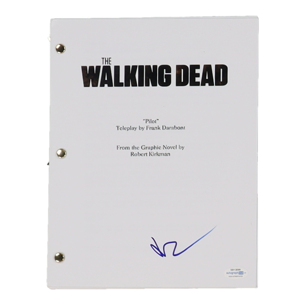 Norman Reedus Signed "The Walking Dead" Full Pilot Script (AutographCOA ...