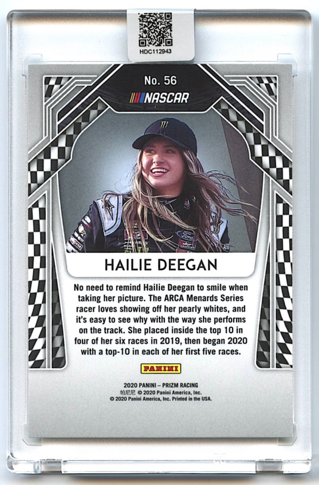 Hailie Deegan Signed 2020 Panini Prizm #56 RC (Deegan COA) | Pristine ...