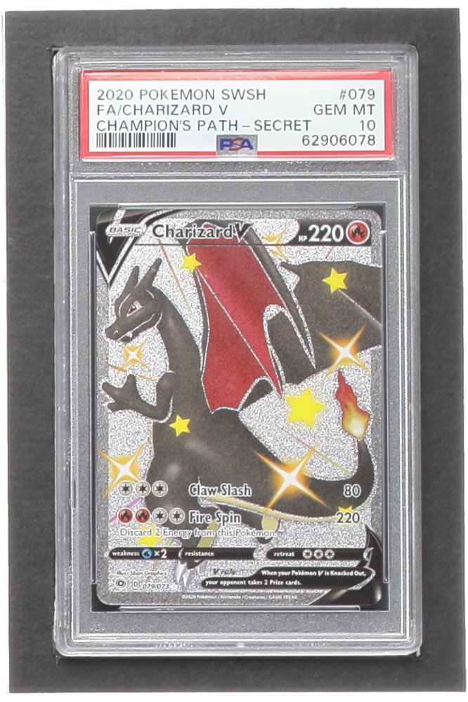 Charizard V 2020 Pokemon Sword and Shield Champion's Path #79 (PSA 10 ...
