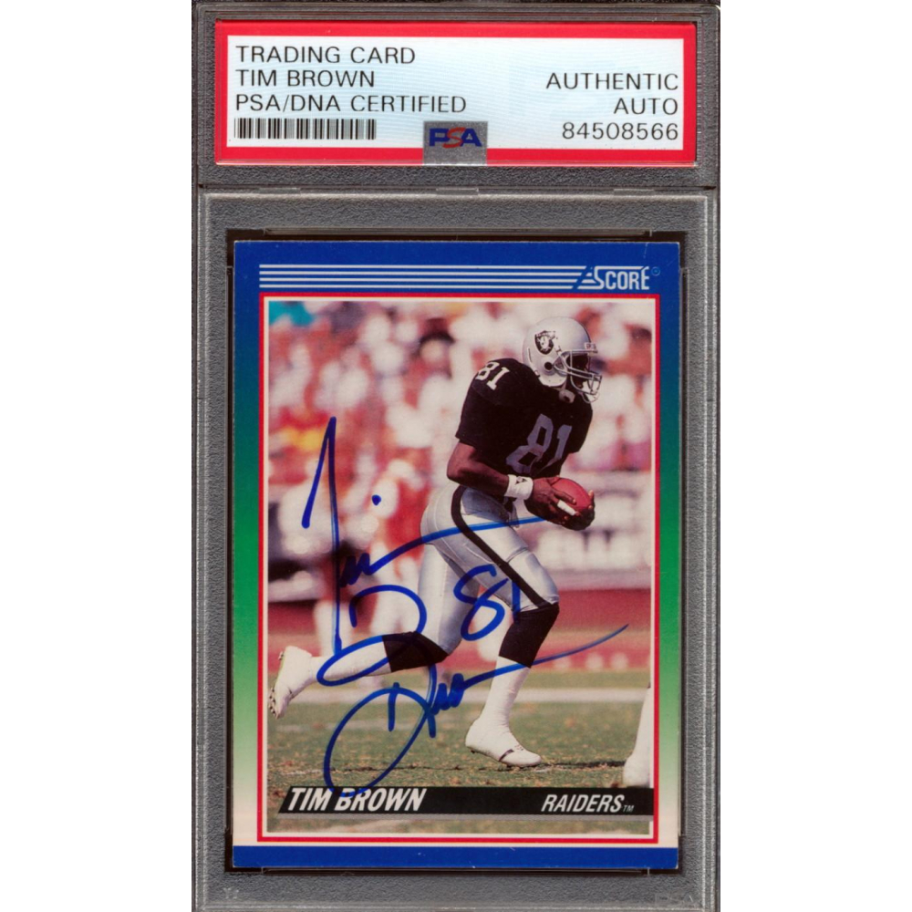 Tim Brown Signed 1990 Score (PSA) | Pristine Auction