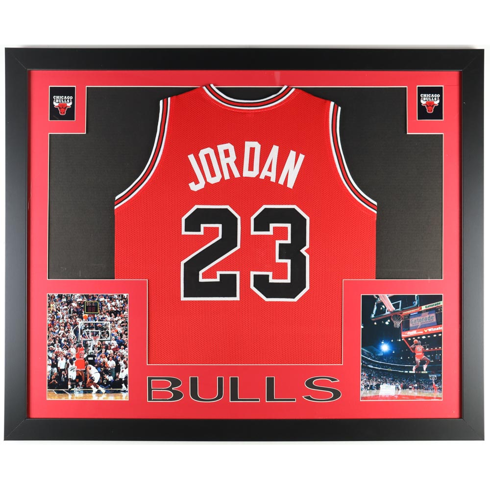 Michael Jordan Custom Framed Jersey Display | Pristine Auction