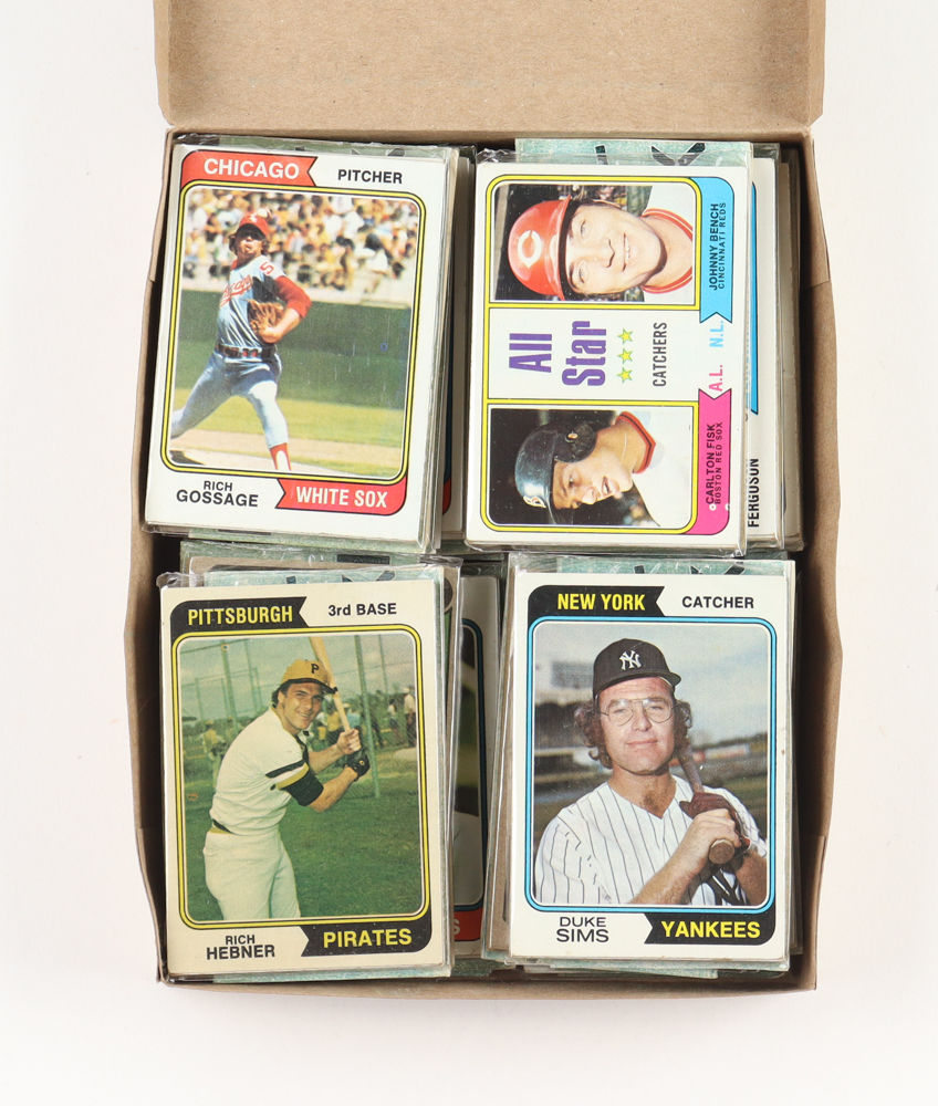 1974 Topps Baseball Cello Fun Pack Vending Box with (20) Packs ...
