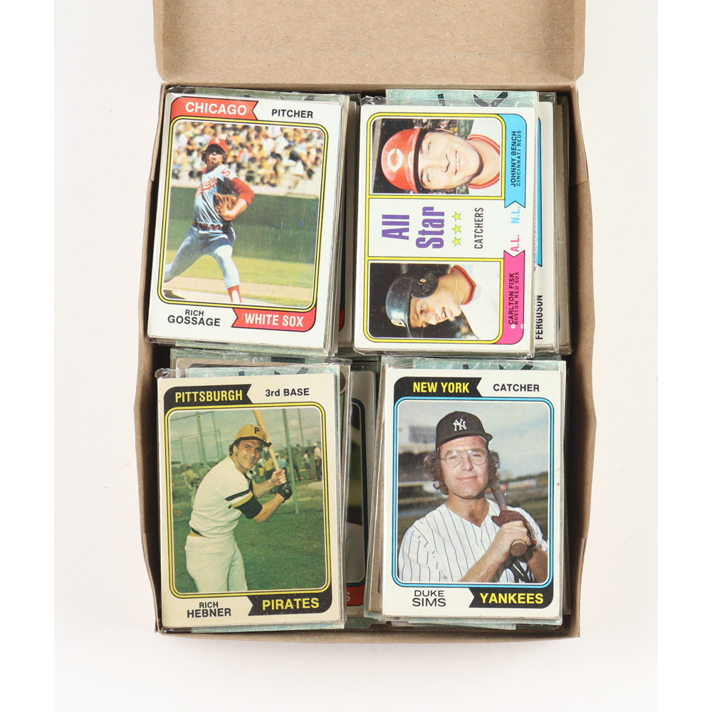 1974 Topps Baseball Cello Fun Pack Vending Box with (20) Packs ...