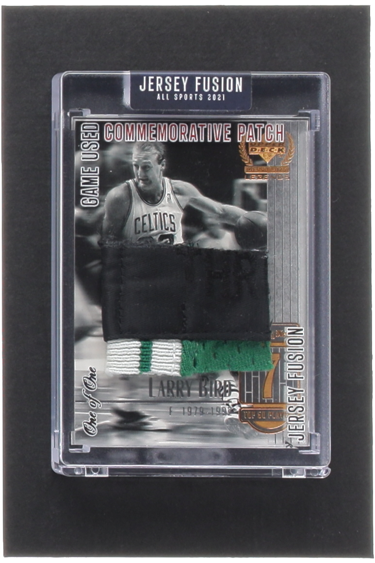 Larry Bird 2021 Jersey Fusion All Sports Edition Game Used ...