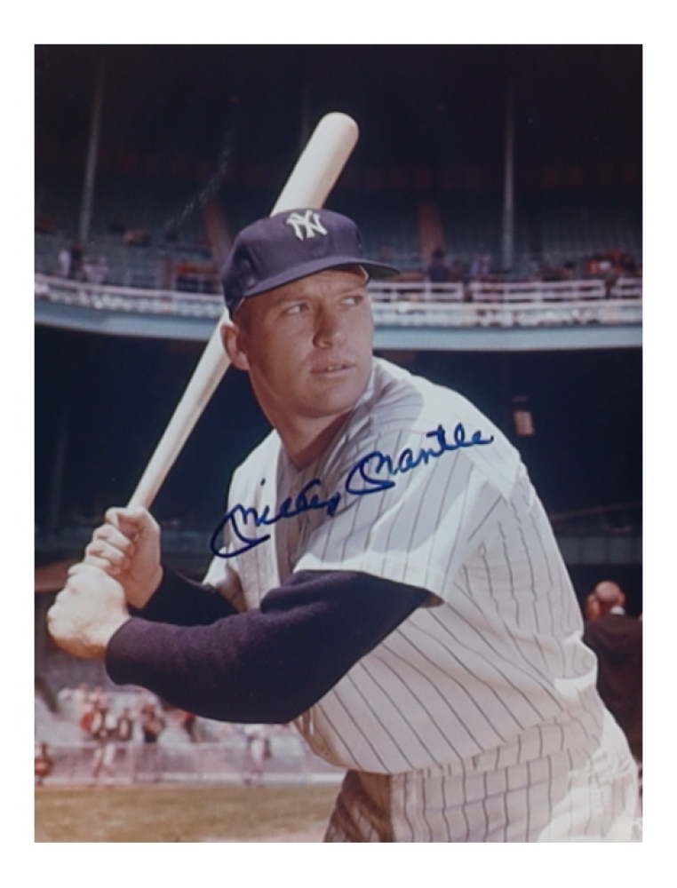 Mickey Mantle Signed Yankees 8x10 Photo (Beckett) | Pristine Auction