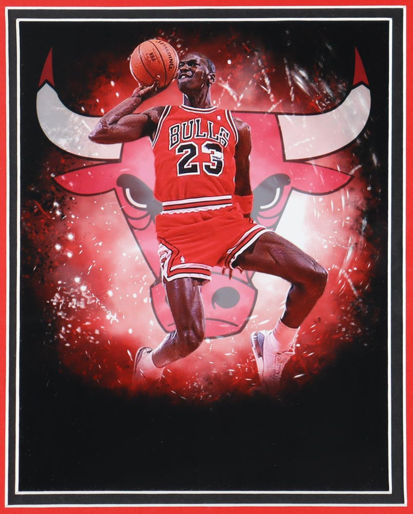 Michael Jordan Bulls Custom Framed Jersey Display Pristine Auction