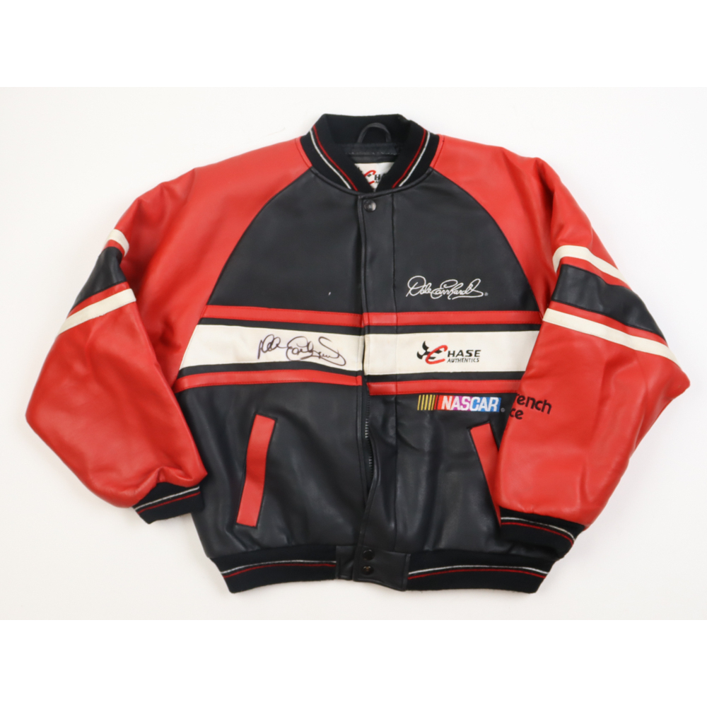 Dale Earnhardt Sr. Signed NASCAR Leather Jacket (Beckett) | Pristine ...