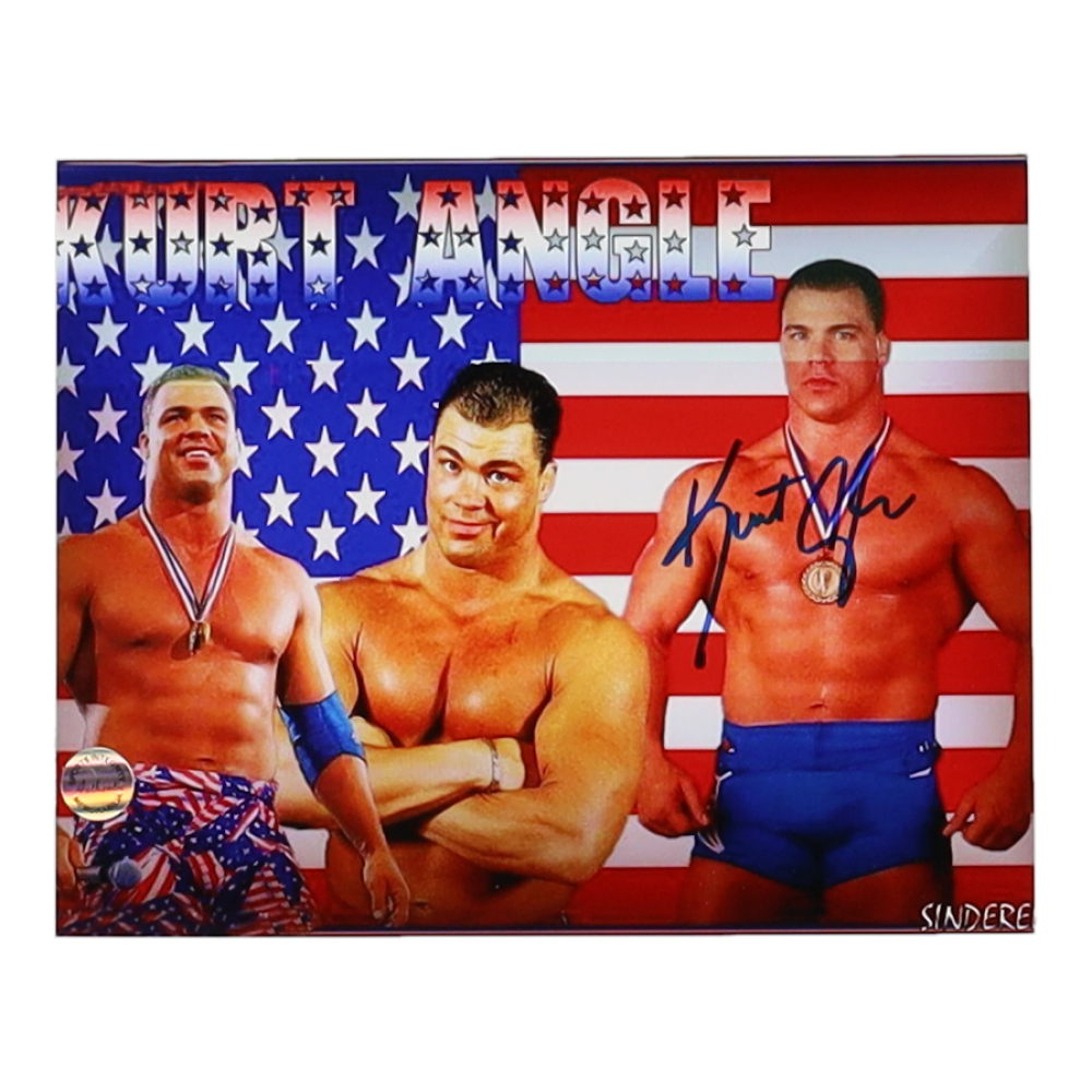 Kurt Angle Signed Team USA 8x10 Photo (Sports Integrity) | Pristine Auction