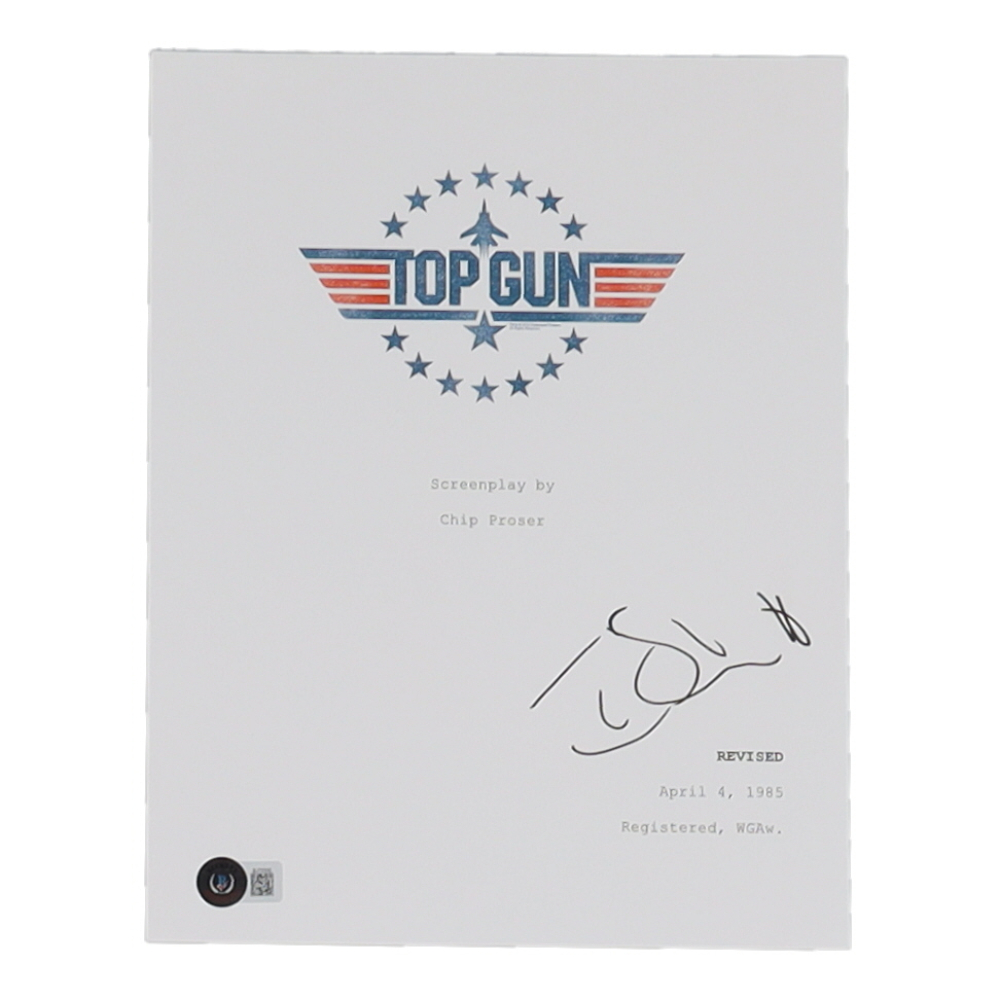 Tom Skerritt Signed "Top Gun" Movie Script Cover (Beckett) | Pristine ...