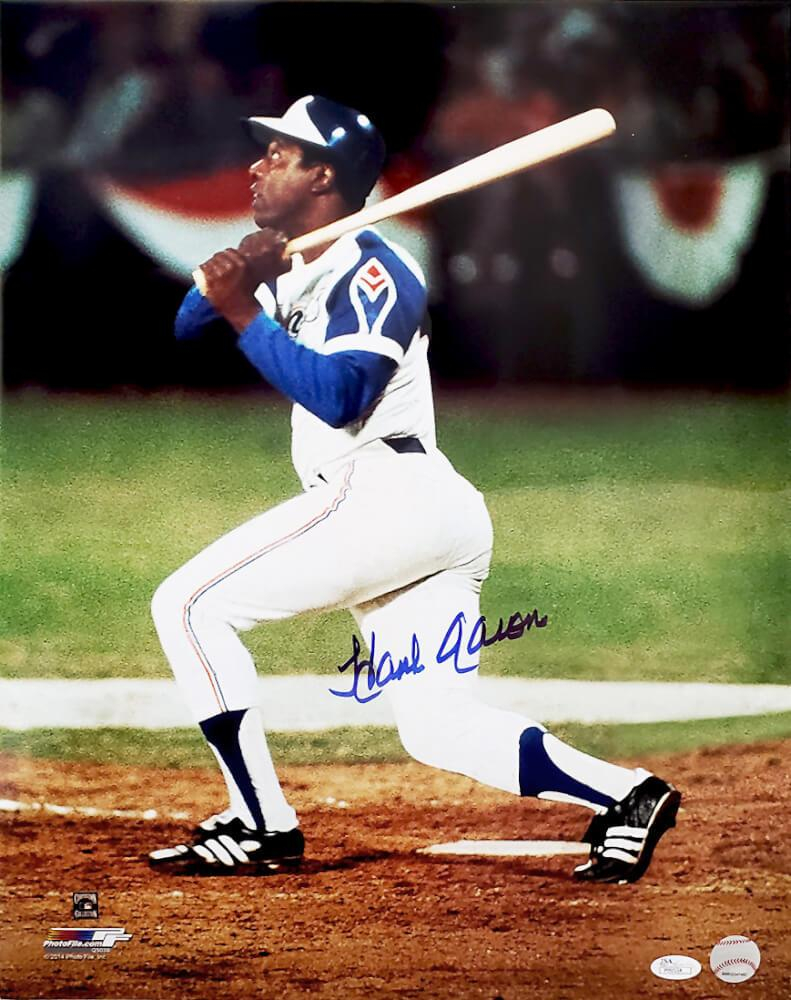 Hank Aaron Signed Braves 16x20 Photo (JSA) | Pristine Auction