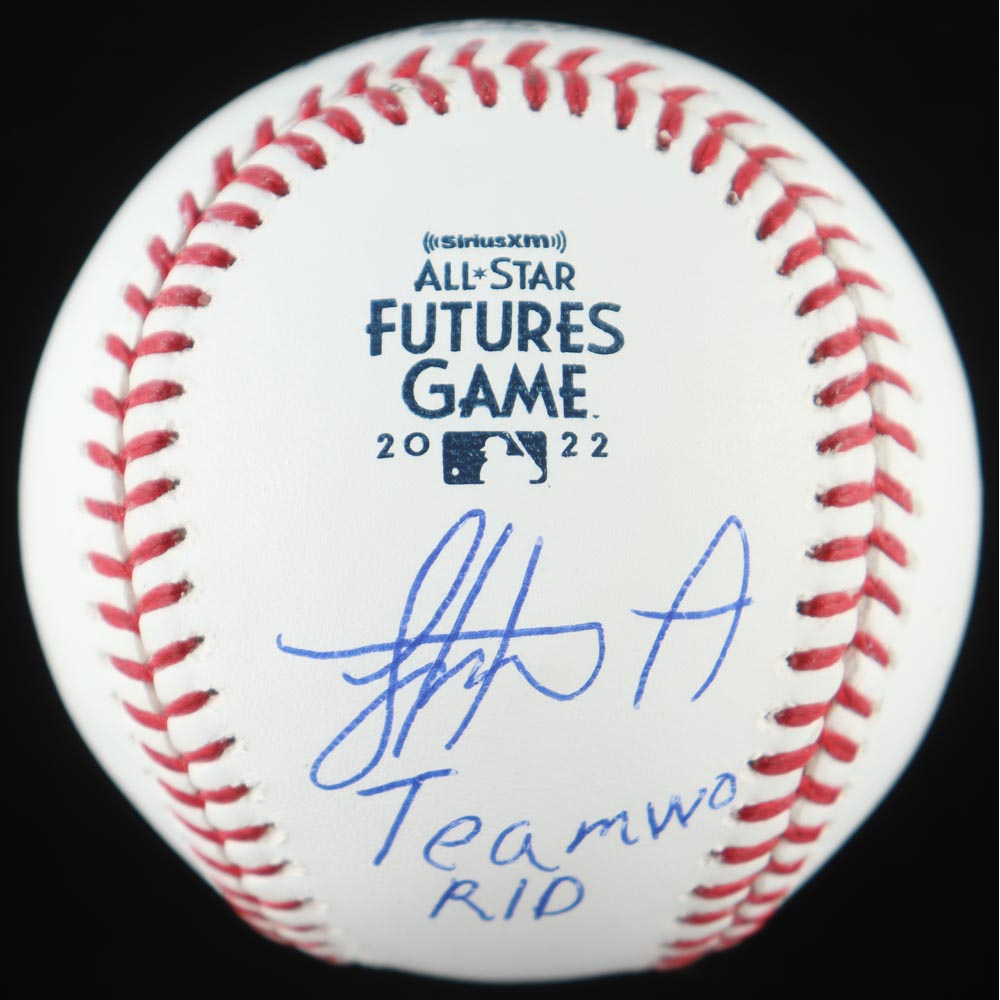 Jose Ferrer Signed 2022 Futures Game Logo Baseball Inscribed "Team MVP ...