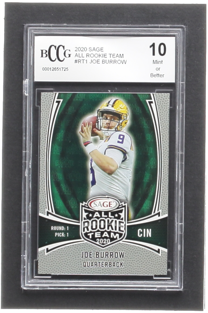 Joe Burrow 2020 SAGE All Rookie Team #RT1 RC (BCCG 10) | Pristine Auction
