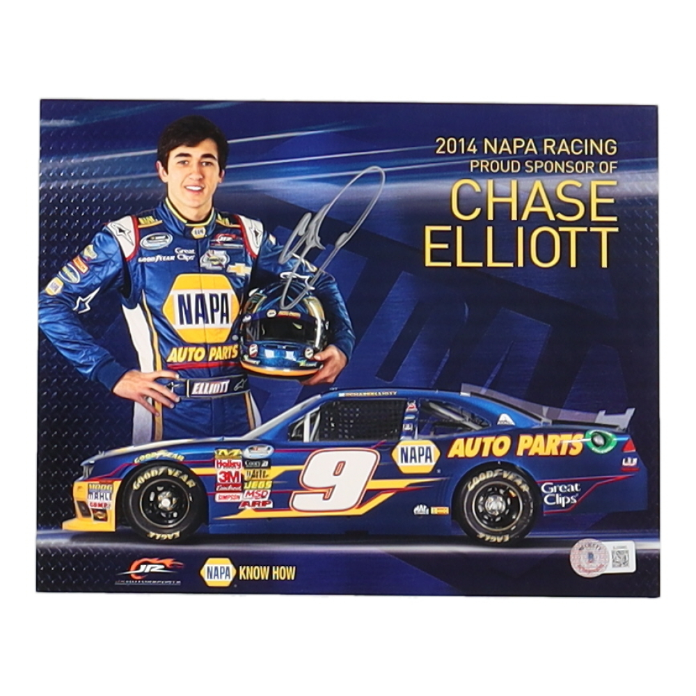 Chase Elliott Signed NASCAR 8x10 Flyer (Beckett) | Pristine Auction