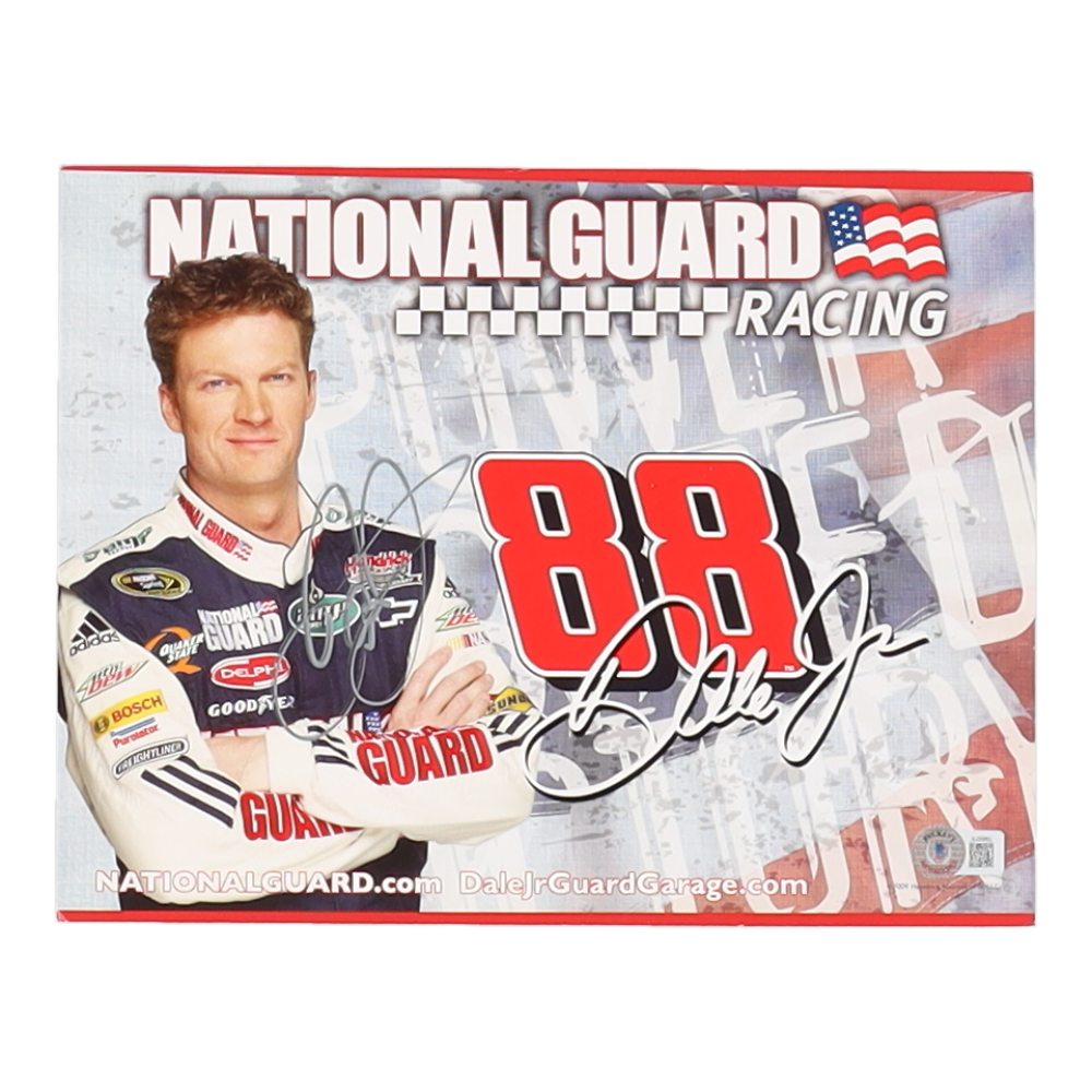 Dale Earnhardt Jr. Signed NASCAR 8x10 Flyer (Beckett) | Pristine Auction