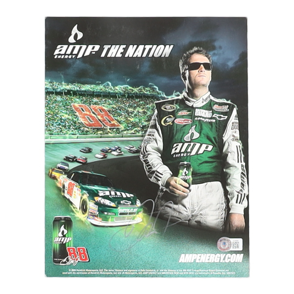 Dale Earnhardt Jr. Signed NASCAR 8x10 Flyer (Beckett) | Pristine Auction