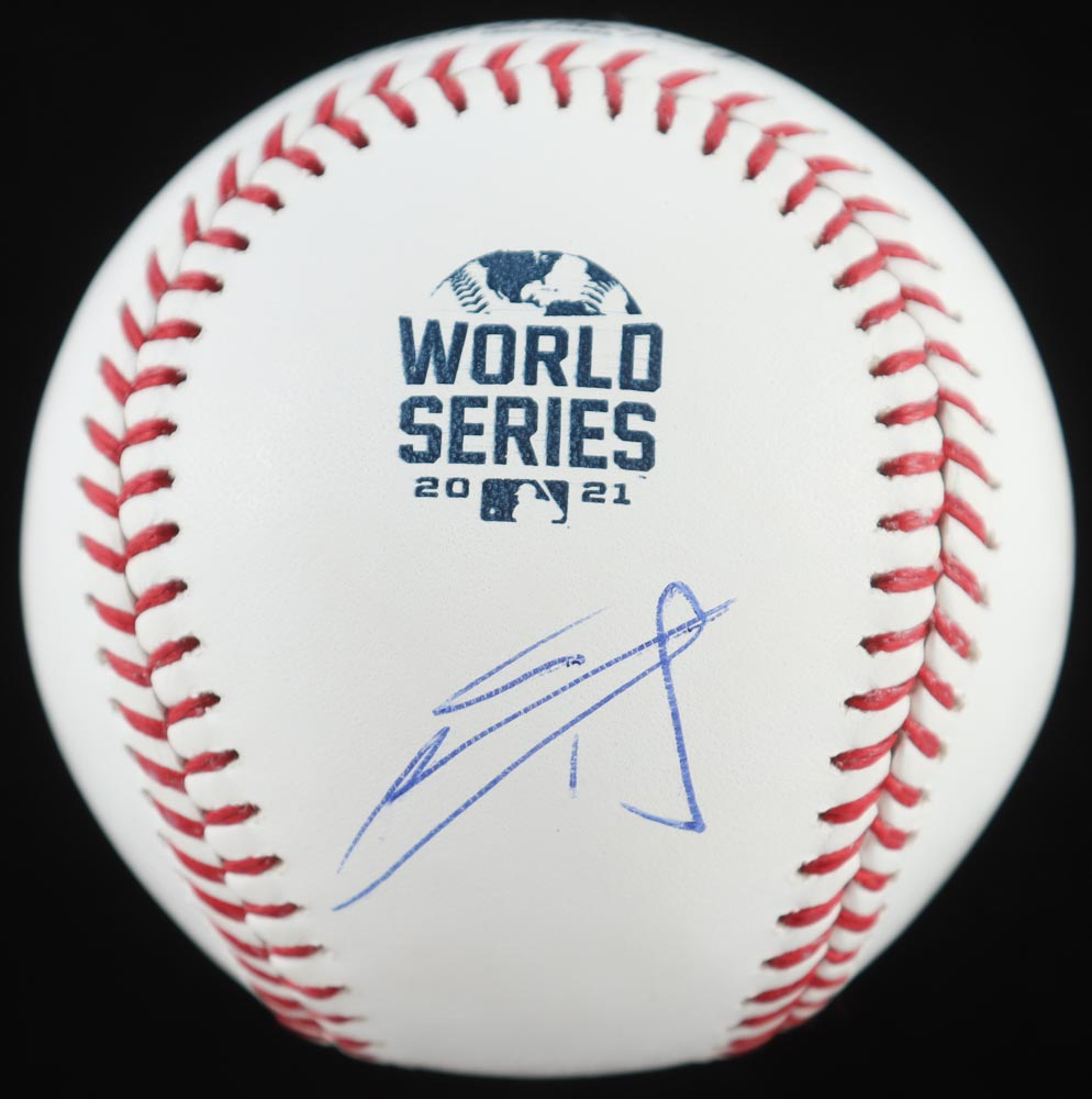 Ronald Acuna Jr. Signed 2021 World Series Logo Baseball (JSA ...
