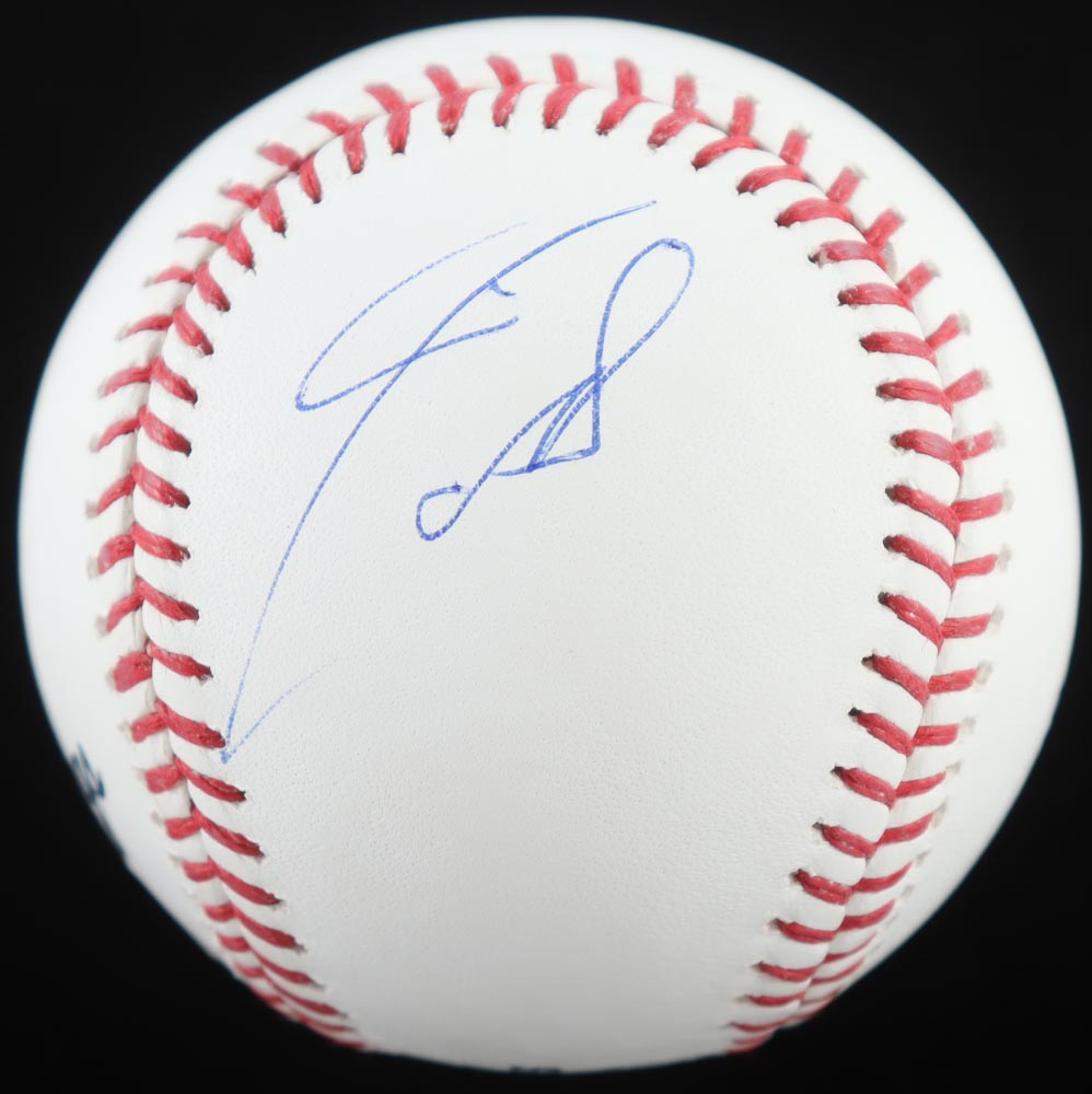 Ronald Acuna Jr. Signed 2021 World Series Logo Baseball (JSA ...