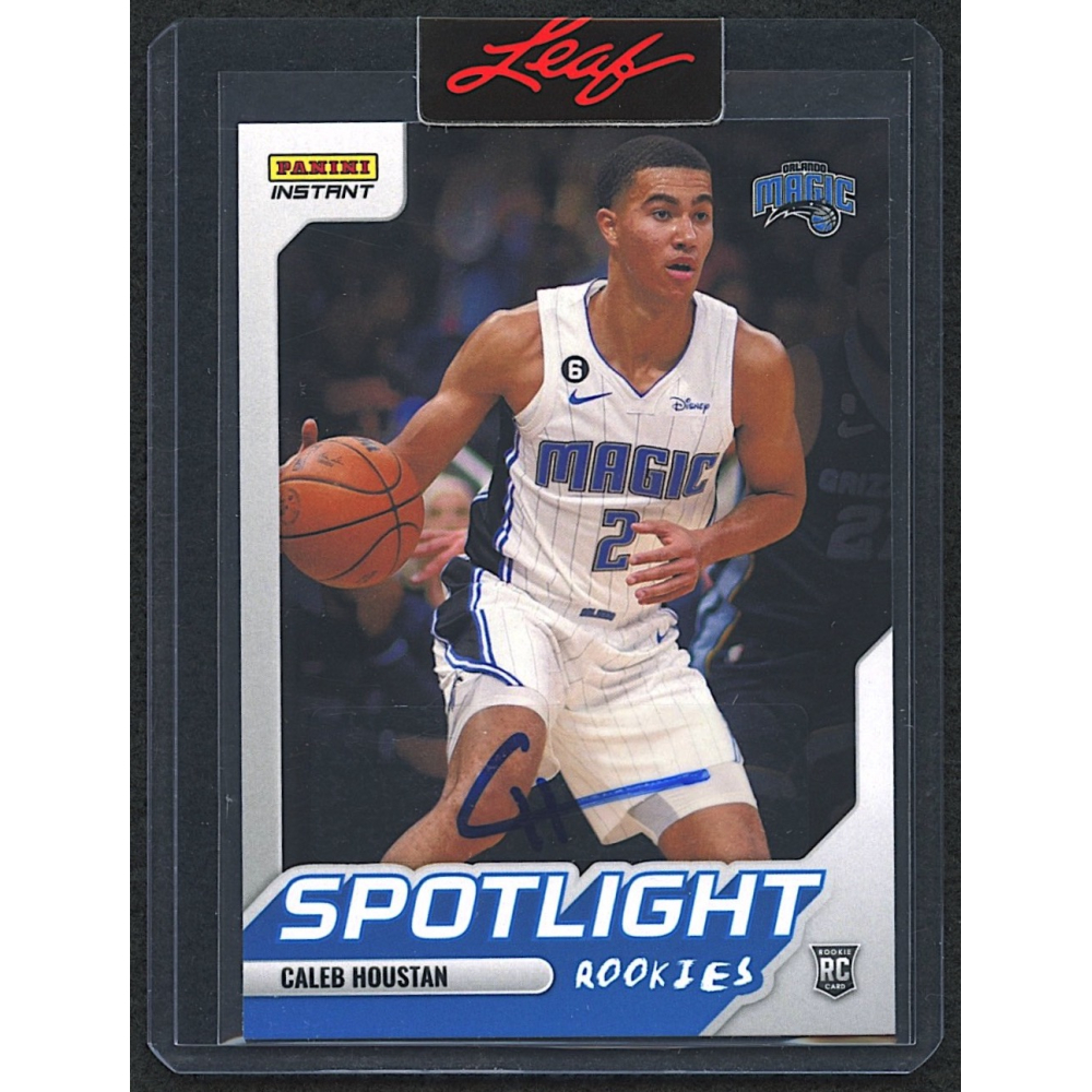 Caleb Houstan Signed 2022-23 Panini Instant Spotlight #RS32 RC (Leaf ...