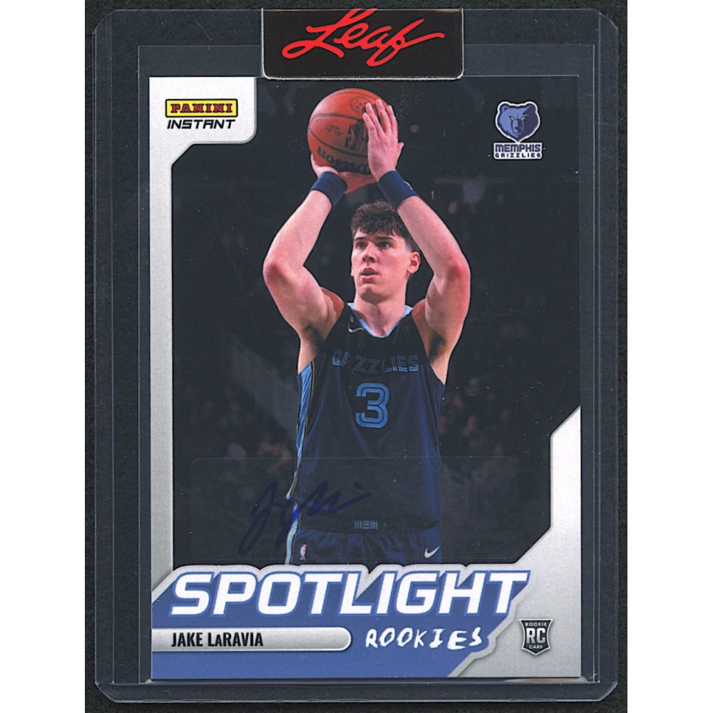 Jake LaRavia Signed 2022-23 Panini Instant Spotlight #RS19 RC (Leaf Encapsulated) | Pristine Auction