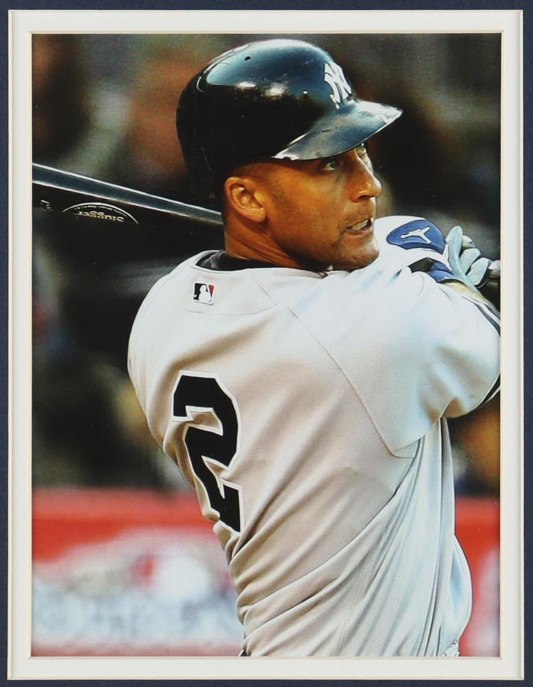 Derek Jeter Yankees Custom Framed Jersey Display With (2) World Series ...